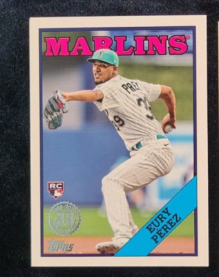 2023 Topps Update '88 Topps Baseball #88US28 Eury Perez Miami Marlins ...