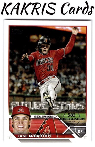 582 Montgomery Club Foil Stamped Royal Blue #422 Jake McCarthy, Future ...