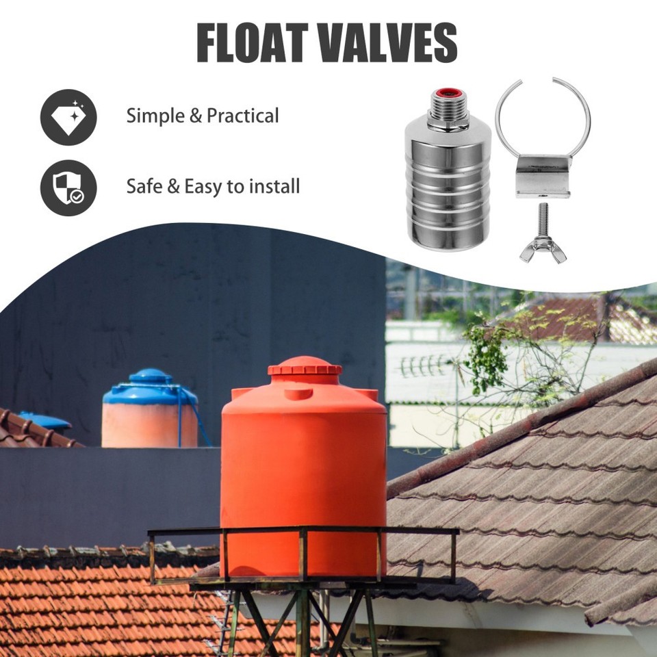 Float Valve with Automatic Water Shut Off Valve Water Level Control ...