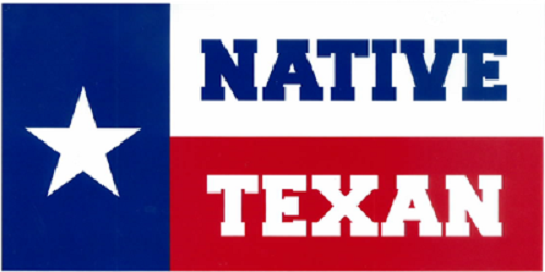 Texas Native Texan Decal Vinyl Bumper Sticker (3.75"x7.5") | eBay