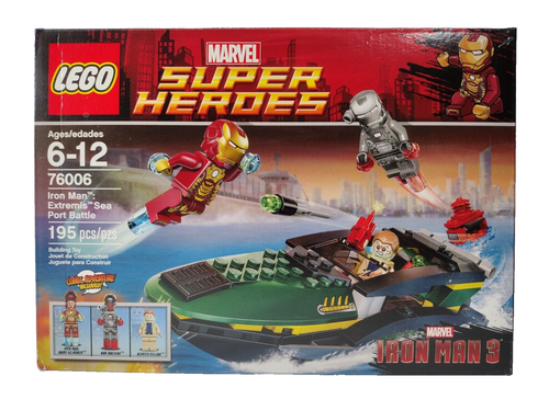 LEGO 76006 Marvel Super Heroes IRON MAN 3 Extremis Sea Port Battle WAR ...