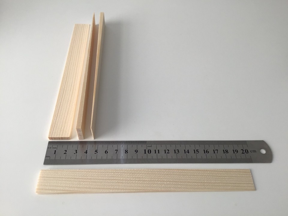 100 WOODEN WEDGES ~ SHIMS ~ PACKERS ~ 200mm x 20mm WITH A 5mm TO 0.5mm ...