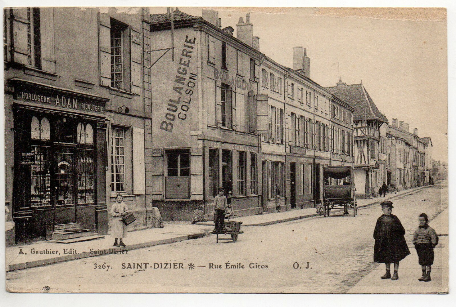 SAINT DIZIER Haute Marne CPA 52 Commerce Horlogerie Adam - Boulangerie ...