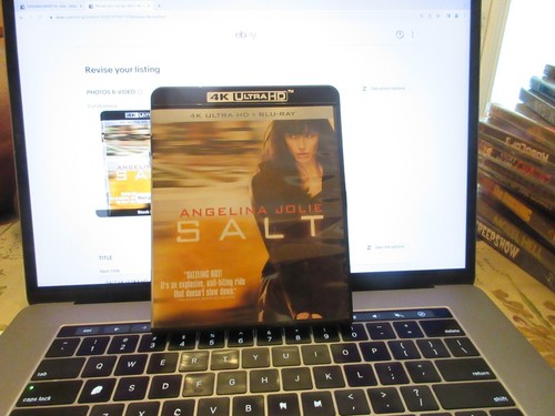 SALT 4K ULTRA HD + BLU RAY 2 DISC SET no digital Angelina Jolie LIKE ...