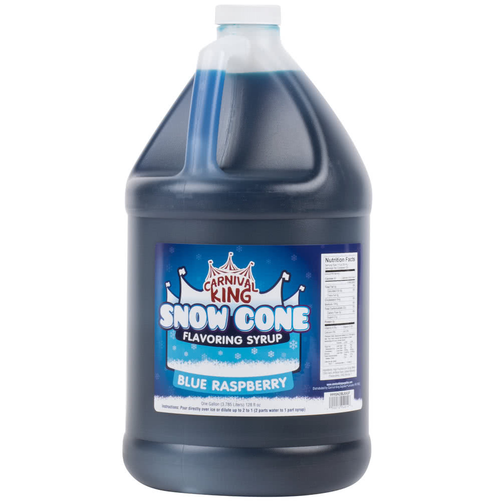4 Gallon CASE Carnival King Syrup Flavors Snow Cone Machine Shaved Ice ...