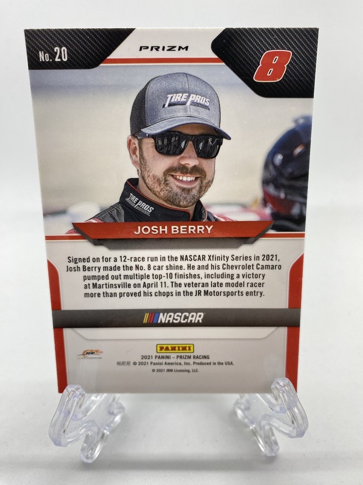 2021 Panini Prizm Racing - Josh Berry Yellow/Green Hyper RC!!!! | eBay