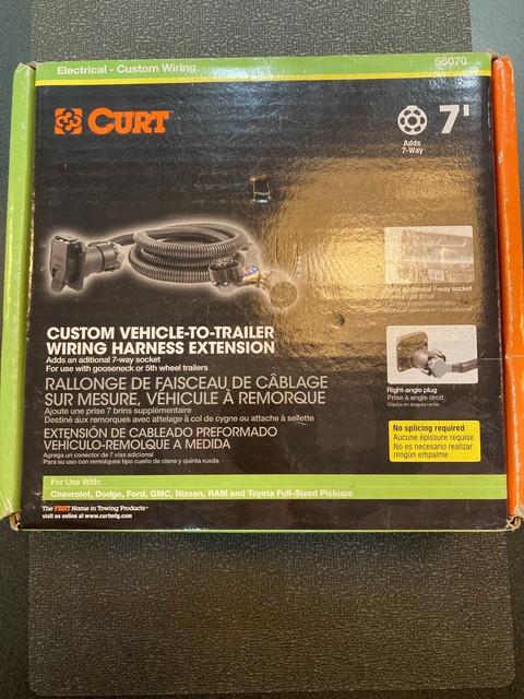 56070 Curt T Connector for Chevy Ram Truck F150 F250 Ford F-150 ...