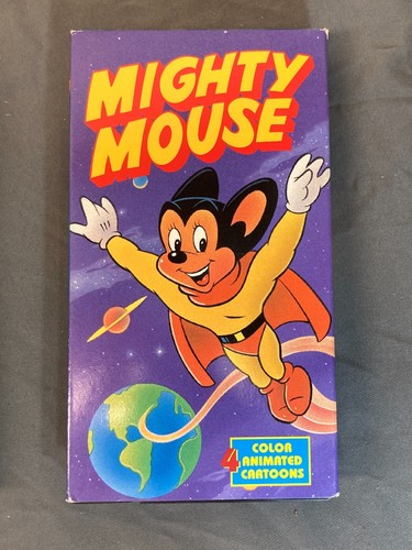Mighty Mouse 4 Color Animated Cartoons VHS 1993 Good Times Kids ...