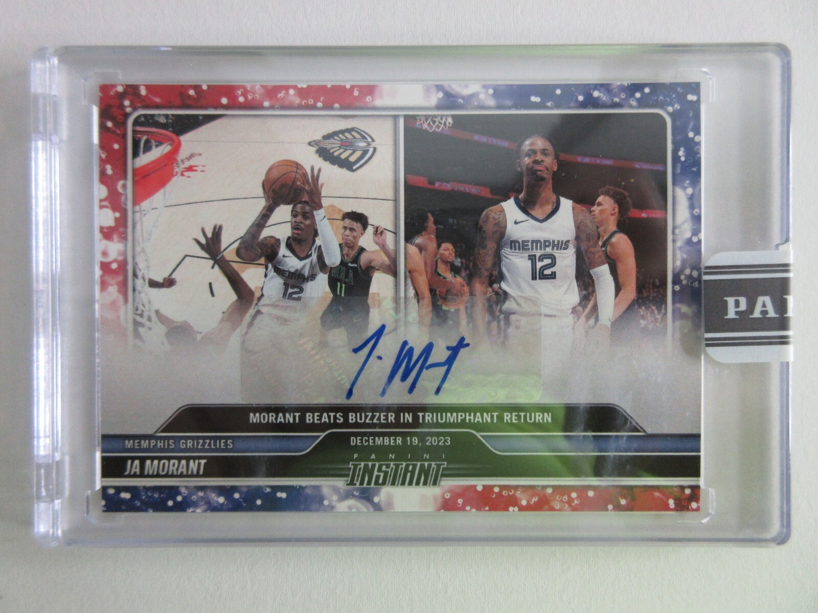 2023-24 Panini Instant NBA Ja Morant Auto SSP Prizm Signatures ...