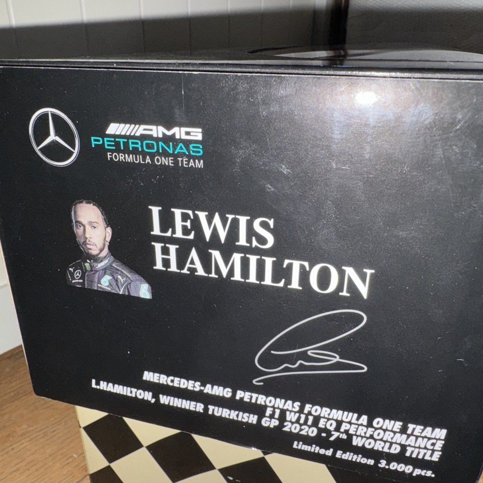 Minichamps 2020 Lewis Hamilton Mercedes W11 Turkey GP F1 Champion 1/18 ...
