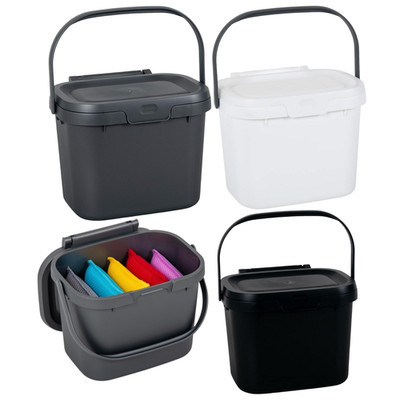 Addis 100% Plastic Everyday Kitchen Food Waste Compost Caddy Bin 4.5 ...