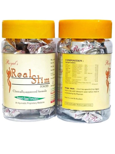 Real Slim Powder 200gm Herbal Weight Management Clinically Approved ...