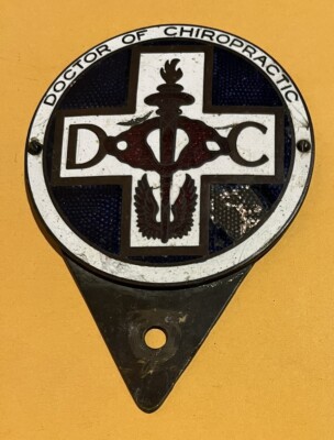 Badge automobile auto car club Medical Doctor DC Doctor of Chiropractic ...