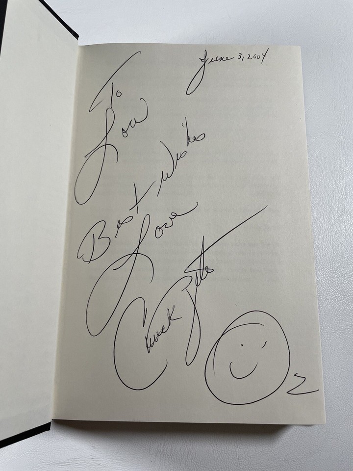 Street Justice Chuck Zito Signed Book First Edition 2002 Hardcover Joe ...