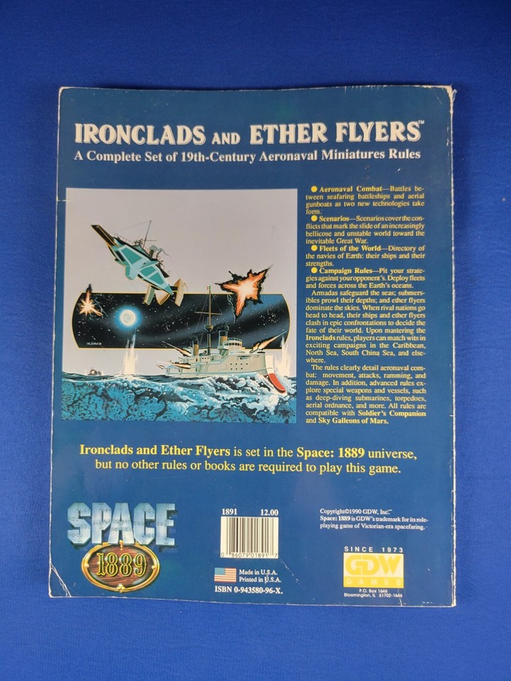 GDW Ironclads and Ether Flyers - Space 1899 | eBay