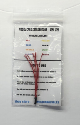 Model Car Distributor Red 9 Wires 1/24 1/25 V8 | eBay