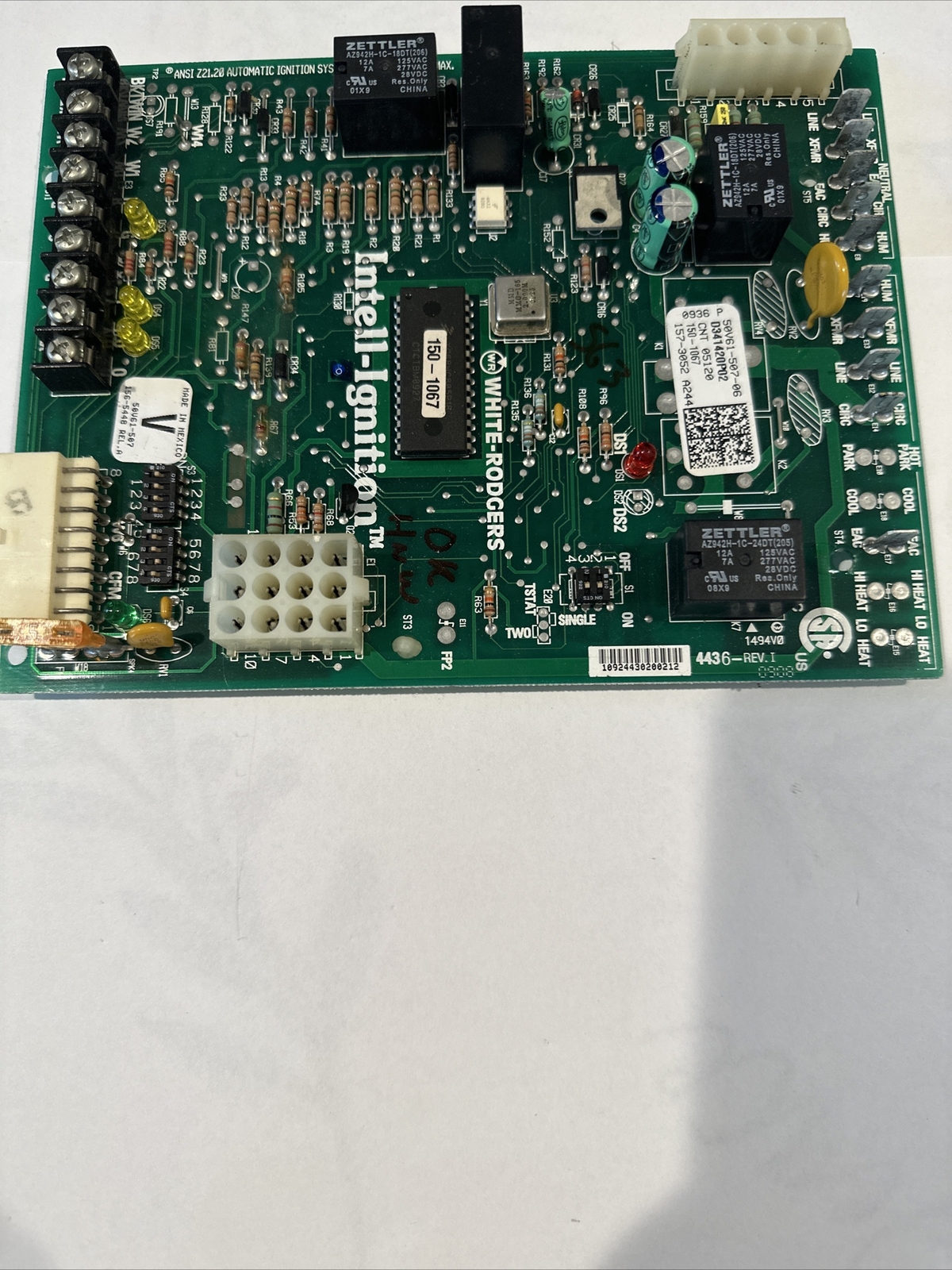 50v61-507 White Rodgers Intell-ignition Furnace Control Board ...