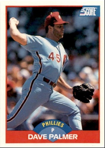 1989 Score Baseball Card David Palmer A Philadelphia Phillies #544 | eBay