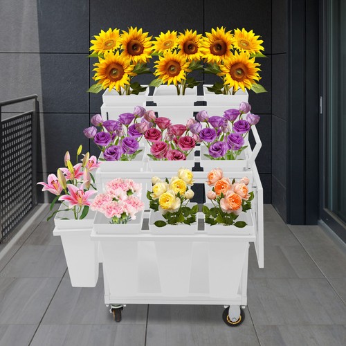 Flower Display Stand Rolling Flower Display Rack Flower Display Stand ...