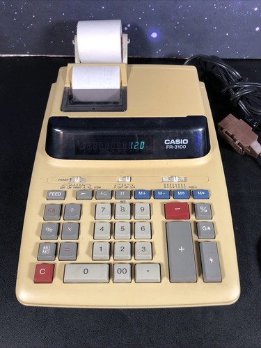 Casio FR-3100 Printing Calculator Tested Works | eBay