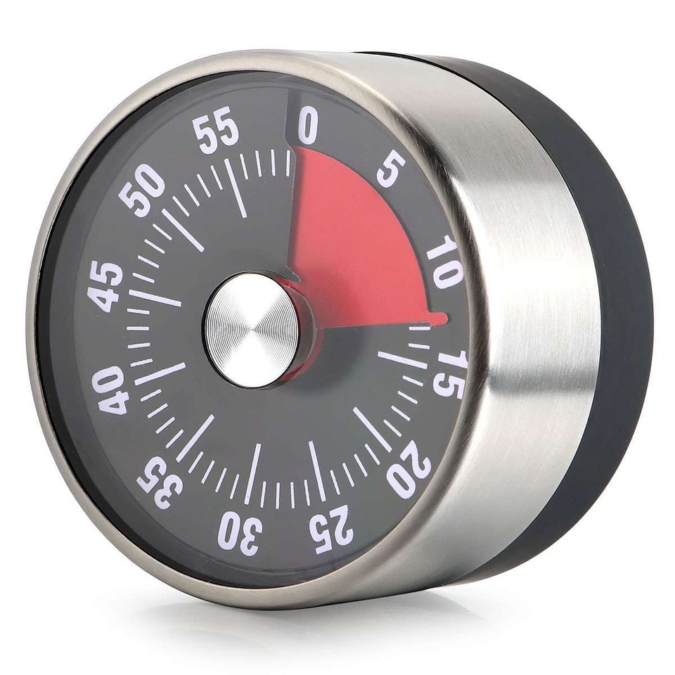 Kitchen Bar Stainless Steel Timer Mechanical Timer 60min Countdown ...