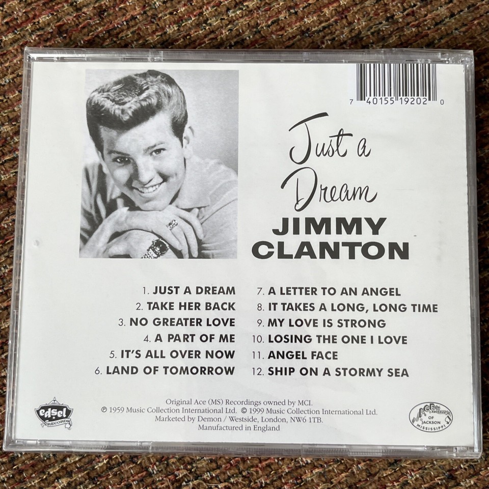 Jimmy Clanton, Just A Dream (CD) NEW SEALED 1999 IMPORT MCI ...