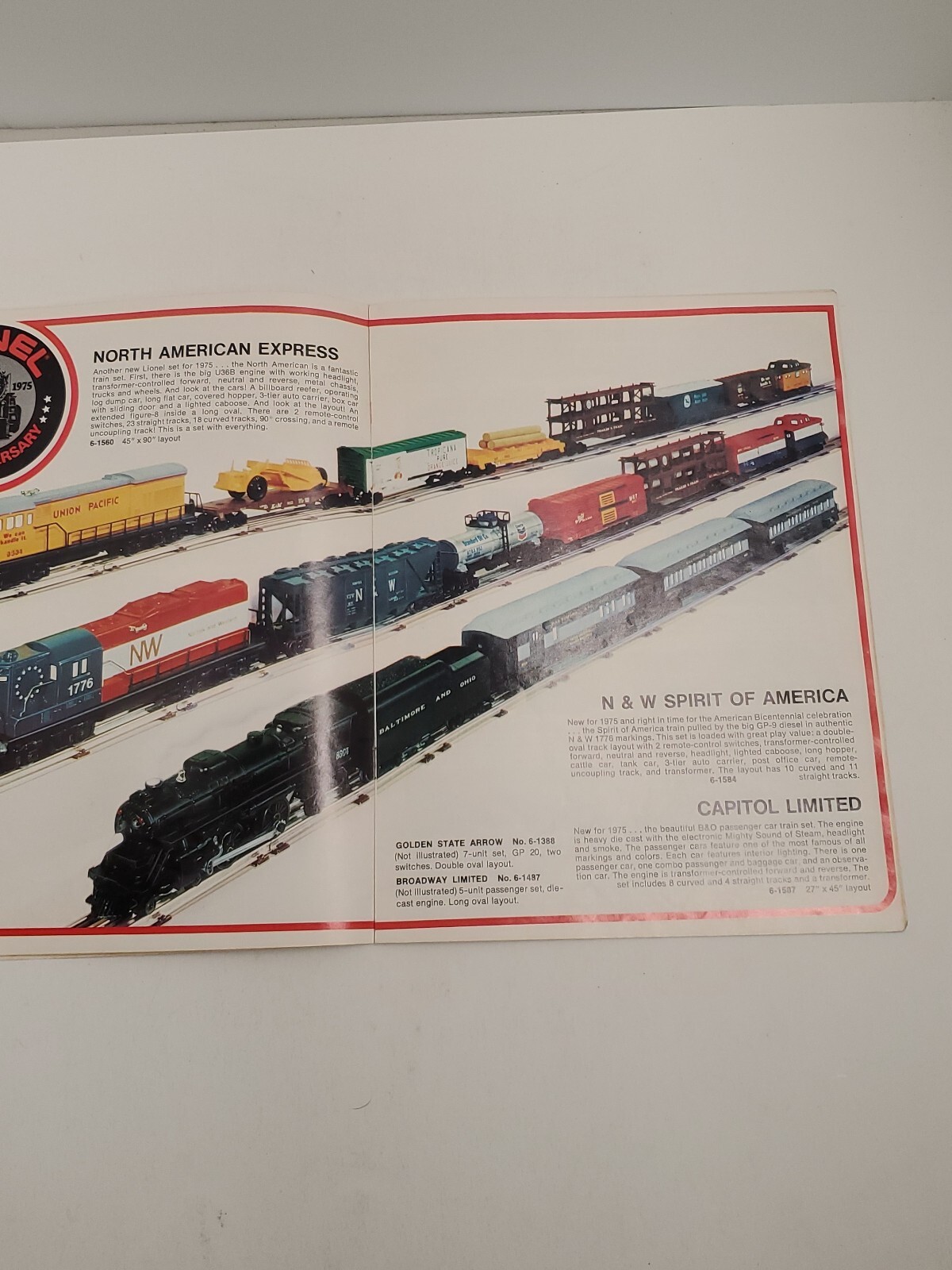 VINTAGE LIONEL TRAINS CATALOG 1975 Lionel "0" Lionel 75th Anniversary ...