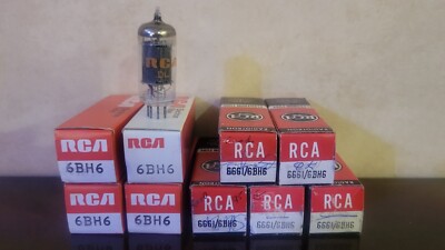 ~ TESTED ~ New NOS + Used RCA 6BH6 / 6661 Electron Vacuum Tube ~ Made ...