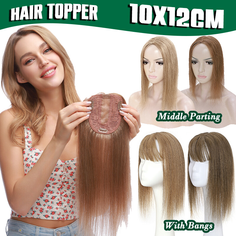 Topper 100% Human Hair Top Toupee Piece Clip in Hairpiece Indian Wig ...