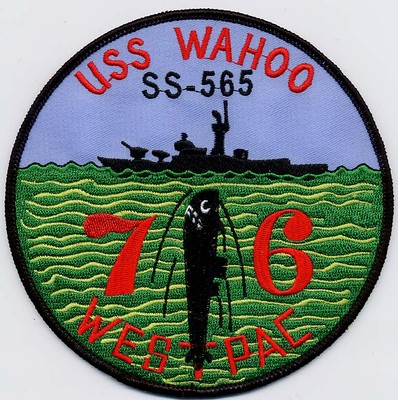 USS Wahoo SS 565 - Westpac 76 BC Patch Cat No C5963 | eBay
