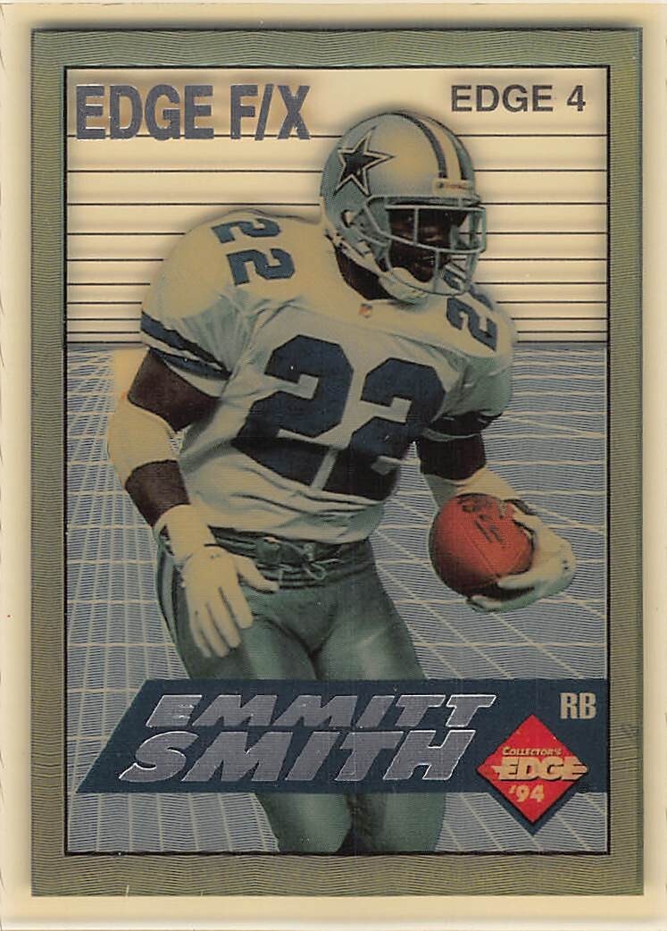 1994 Collector's Edge F/X Football Emmitt Smith #4 NM/MT DALLAS COWBOYS ...