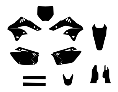 Kawasaki KXF 250 2006 2007 2008 Vector Graphics MX Template 1:1 | eBay