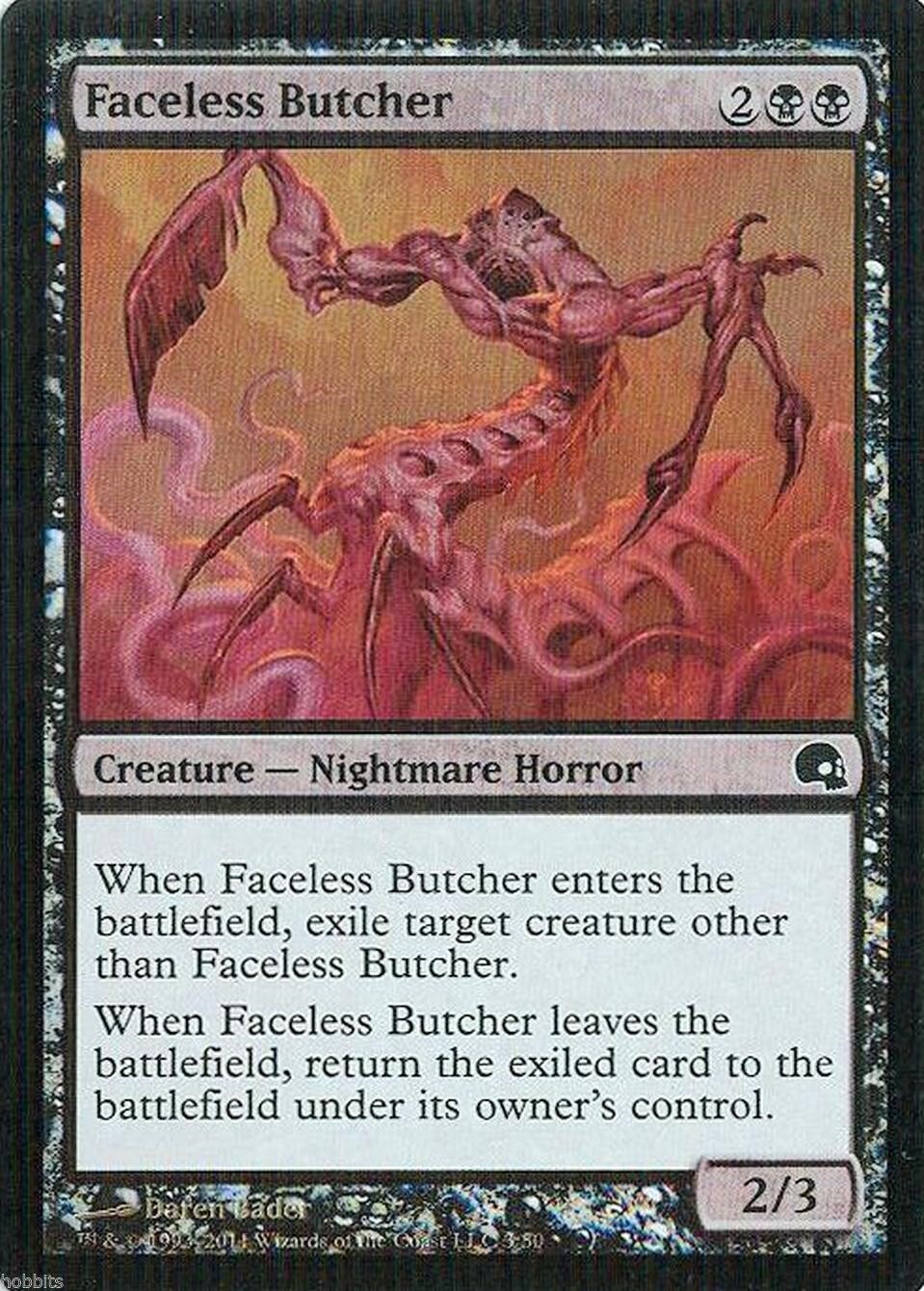 MTG - Premium Deck Graveborn - Faceless Butcher - 2X - Foil - NM | eBay