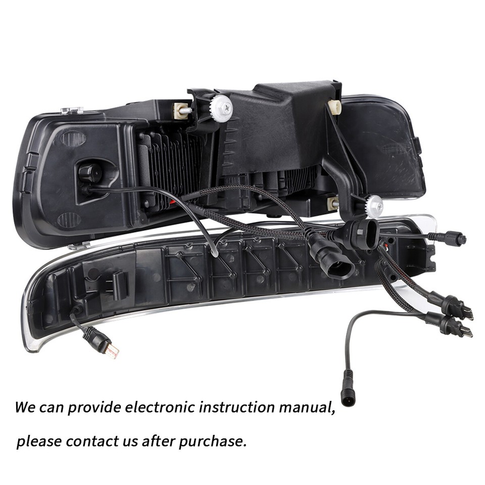 2001-2006 Chevy Tahoe Z71 LED Headlights Assembly Bumper Driving Fog ...