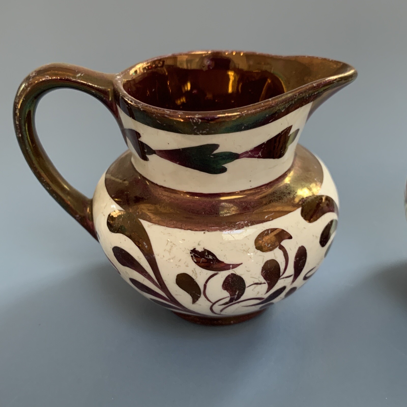Old Castle Small Sunderland Lustre Pitchers 2-1/4” Tall Made In England ...