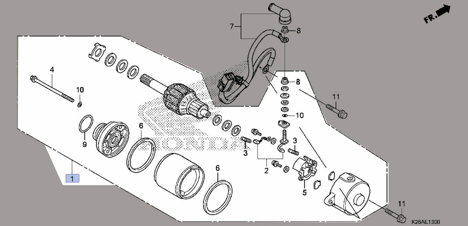 Honda 2014-2018 Grom Starter Motor Assembly 31200-KPW-901 New OEM | eBay