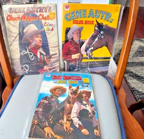 Vintage Gene Autry, Roy Rogers & Dale Evans Coloring books- NICE!! | eBay