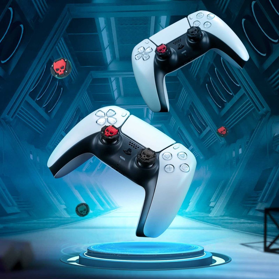 GeekShare Skull Thumb Grip Caps for PS4 / PS5 / NSPRO 4PCS Soft Solicone Cover | eBay