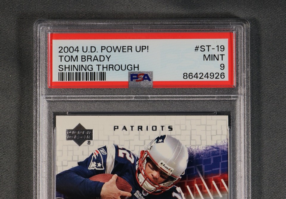2004 Upper Deck Power Up! Shining Through #ST-19 TOM BRADY Patriots PSA ...