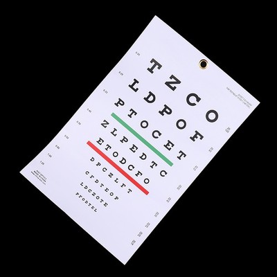 Premium Snellen Eye Chart Wall Chart Plastic Waterproof Snellen Charts ...