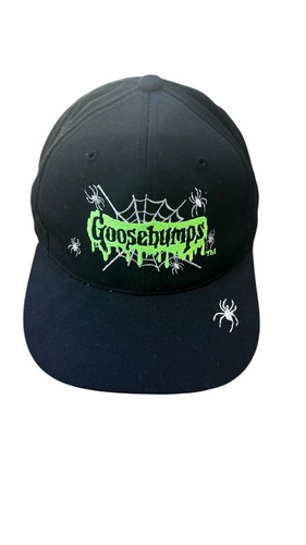 Vintage 1995 90s Goosebumps Snapback Spider Spiderweb Black Hat Cap ...
