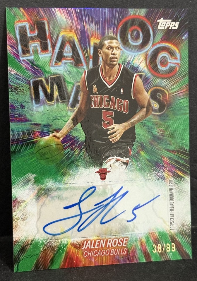 2025-26 Topps Basketball Chicago Bulls Jalen Rose Havoc Marks Auto ...