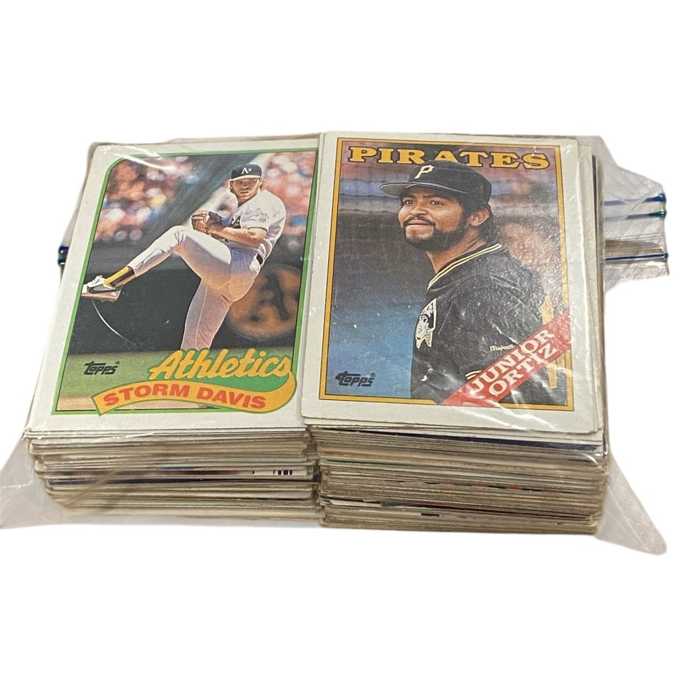 BASEBALL Card Storage Unit Bulk Vintage Mix 150 Card Lot 1980's 1990's ...