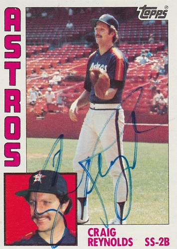 1984 CRAIG REYNOLDS SIGNED TOPPS #776 TRADING CARD HOUSTON ASTROS ...