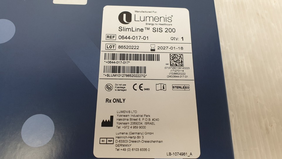 Lumenis VersaPulse Holmium Laser Slimline SIS 200 Fiber 0644-017-01 | eBay