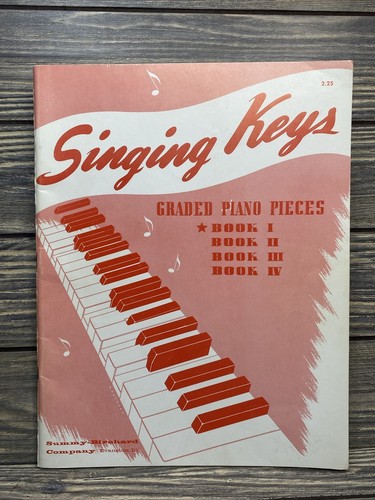 Vintage Sheet Music Book Singing Keys Graded Piano Pieces 1946 Various ...