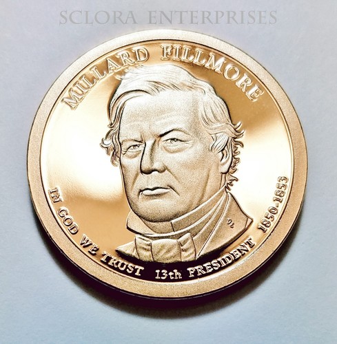 2010 S Millard Fillmore Presidential *PROOF* Dollar Coin **FREE ...