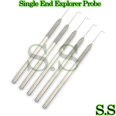 Set Of 5 Probe 6 Single End Dental Explorer Calculus Diagnostic ...