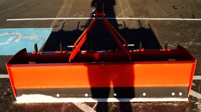Grass Roots 72" Box Blade Scraper Grader 6 Ripper Shanks 3 Point Cat 0 ...