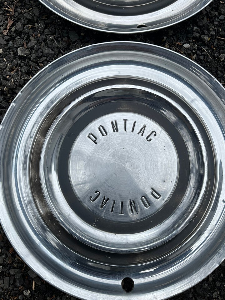 1958 58 Pontiac Hubcap Rim Wheel Cover Hub Cap 14" OEM USED SET 4 | eBay